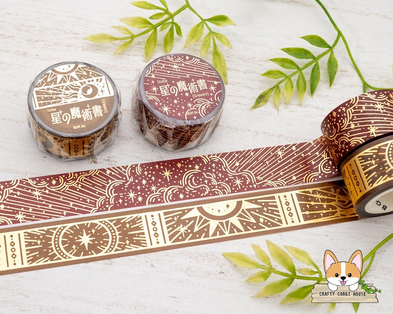 1 Roll | 20mm | BGM | Book of Star Magic Series Foil Washi Tape | Azure ...