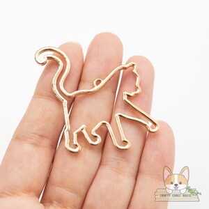 4 Pc Set Cat Open Back Bezel Pendant Fish Bone Charm Paw Charm Cat ...