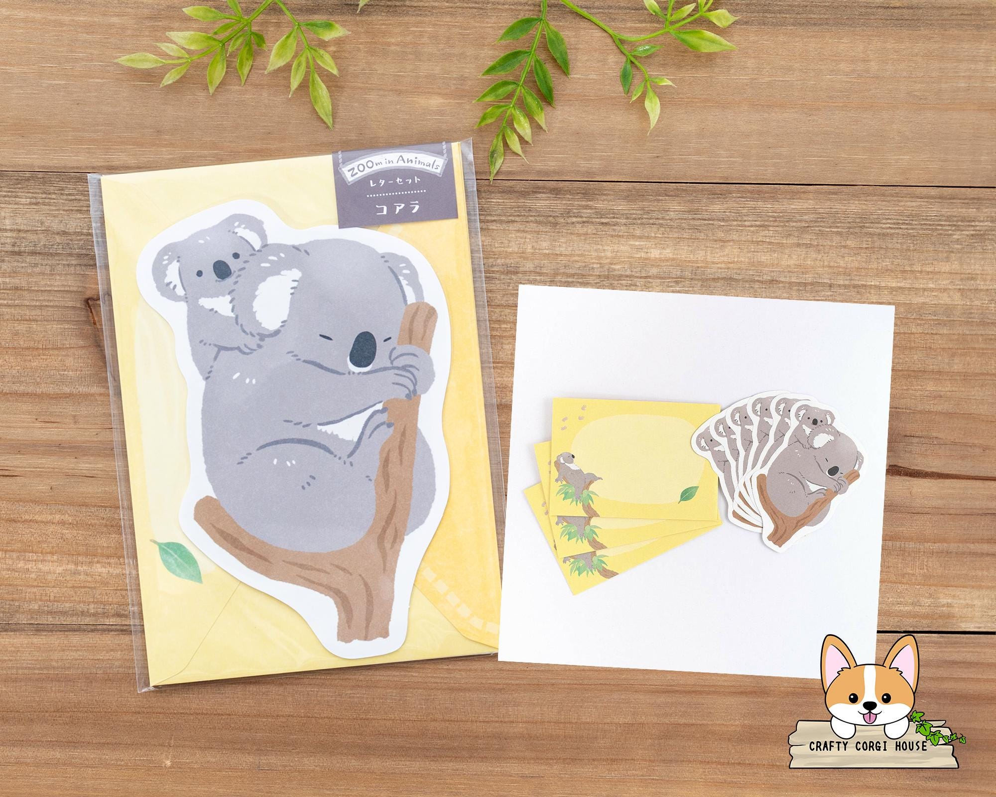 6 Sheets 3 Envelopes | NB | Zoom in Animals Die Cut Letter Set ...