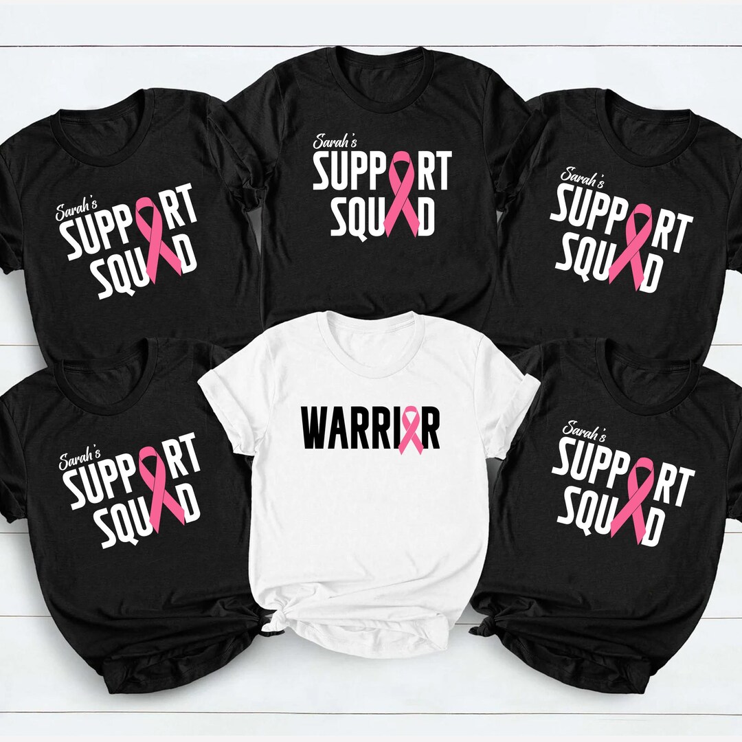 Breast Cancer Support Tee, Breast Cancer Awareness Shirt, Pink Ribbon ...