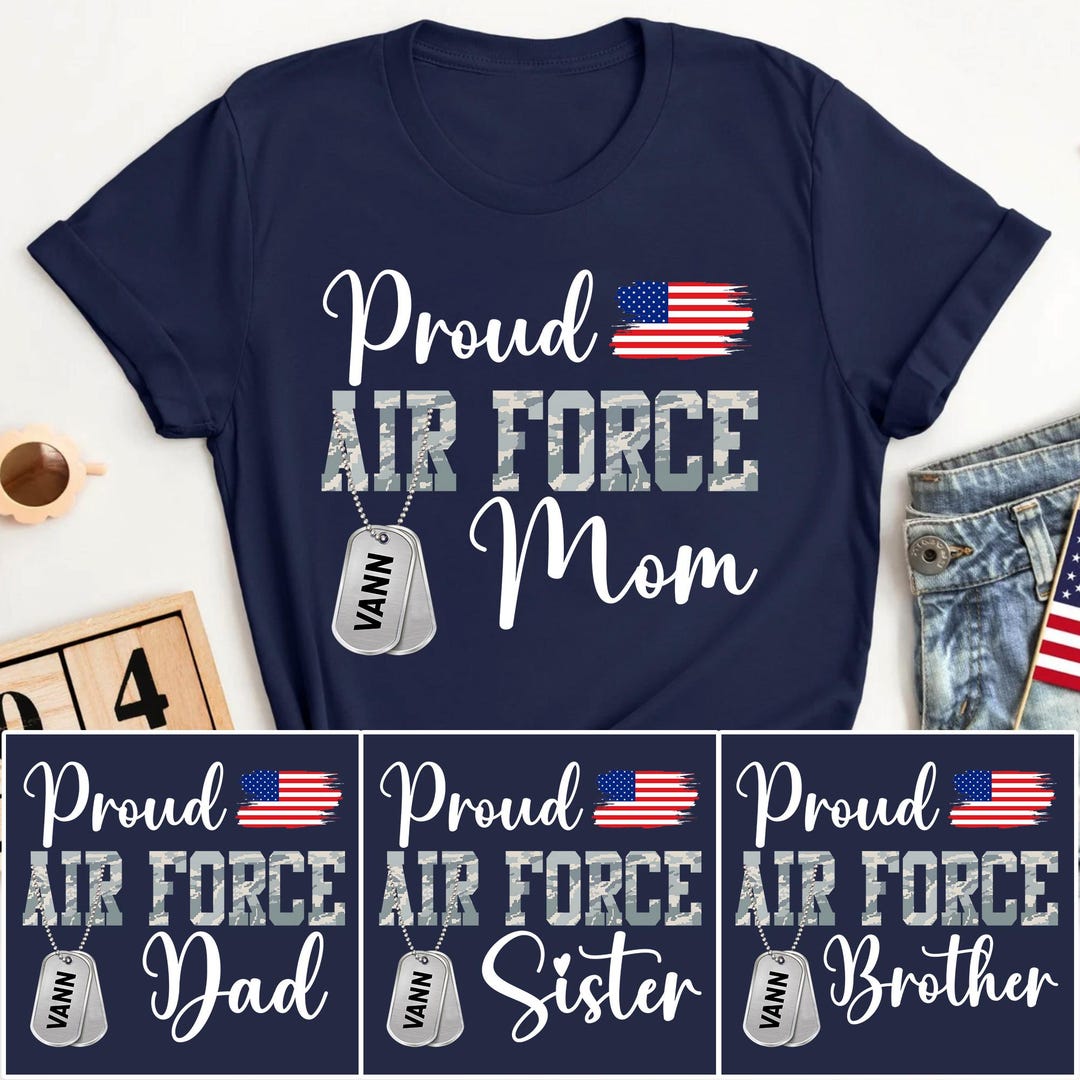 Proud Air Force Mom Shirt, USAF Basic Training Graduation Gift ...