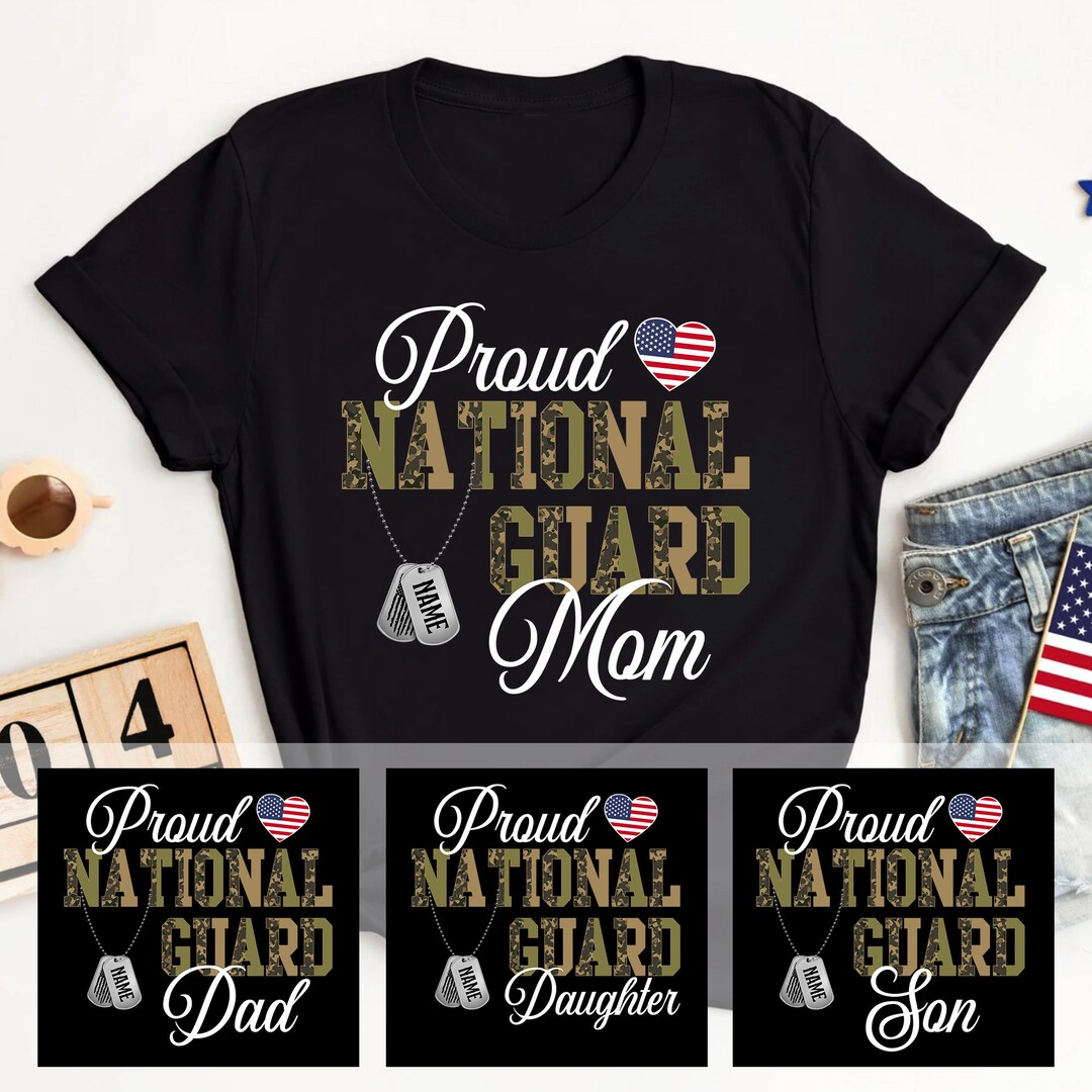 Any Member Proud National Guard Mom, Dad, National Guard Family ...