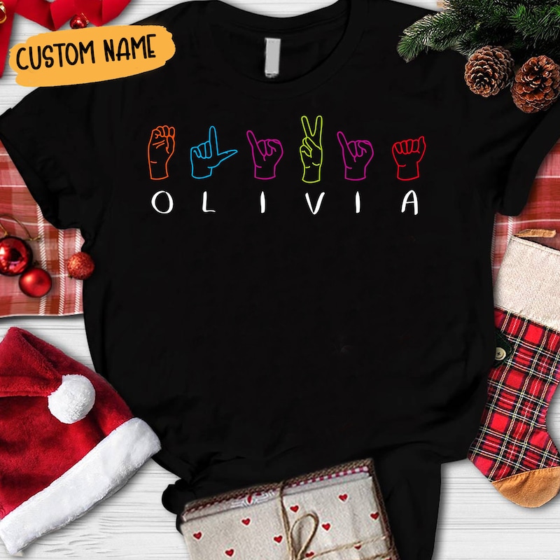 Personalized Asl Tshirt - Etsy