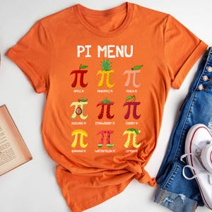 Happy Pi Day Math Teacher Shirt, Pi Menu Math Teacher Gifts, Pi Symbol ...