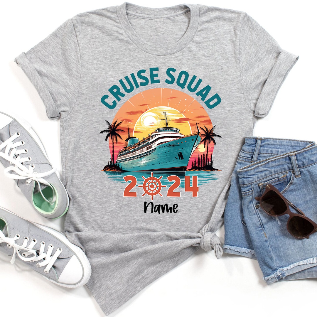 Custom Name Cruise Squad 2024 Shirts, Matching Cruise Shirts, Group ...