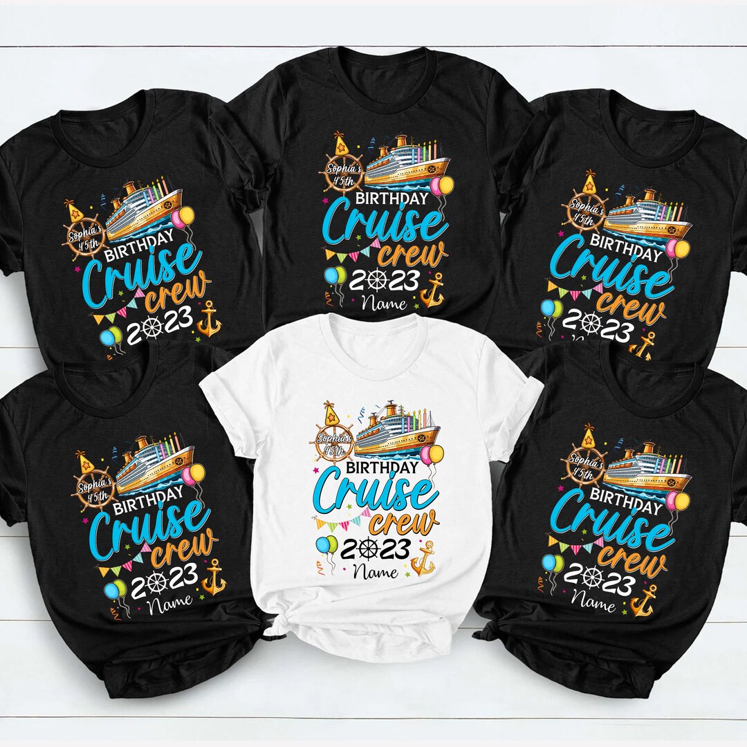 Personalized Birthday Cruise Crew Shirts Birthday Squad - Etsy