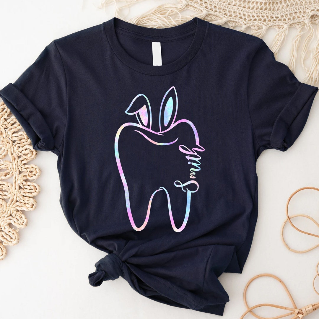 Dentist Custom Shirt, Easter Tooth Shirt, Dentist Personalized Shirt ...