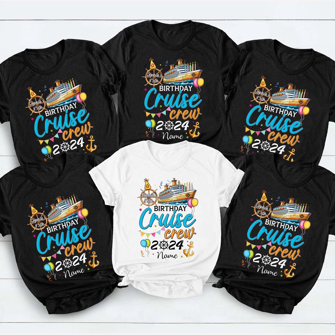 Personalized Birthday Cruise Crew Shirts, Birthday Squad Shirts, Custom ...