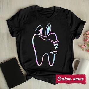 Dentist Custom Shirt, Easter Tooth Shirt, Dentist Personalized Shirt ...
