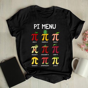 Happy Pi Day Math Teacher Shirt, Pi Menu Math Teacher Gifts, Pi Symbol ...