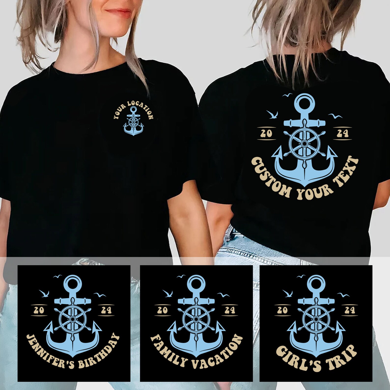 Custom Ship Cruise Trip Shirt, Family Matching Vacation Shirts, Custom ...