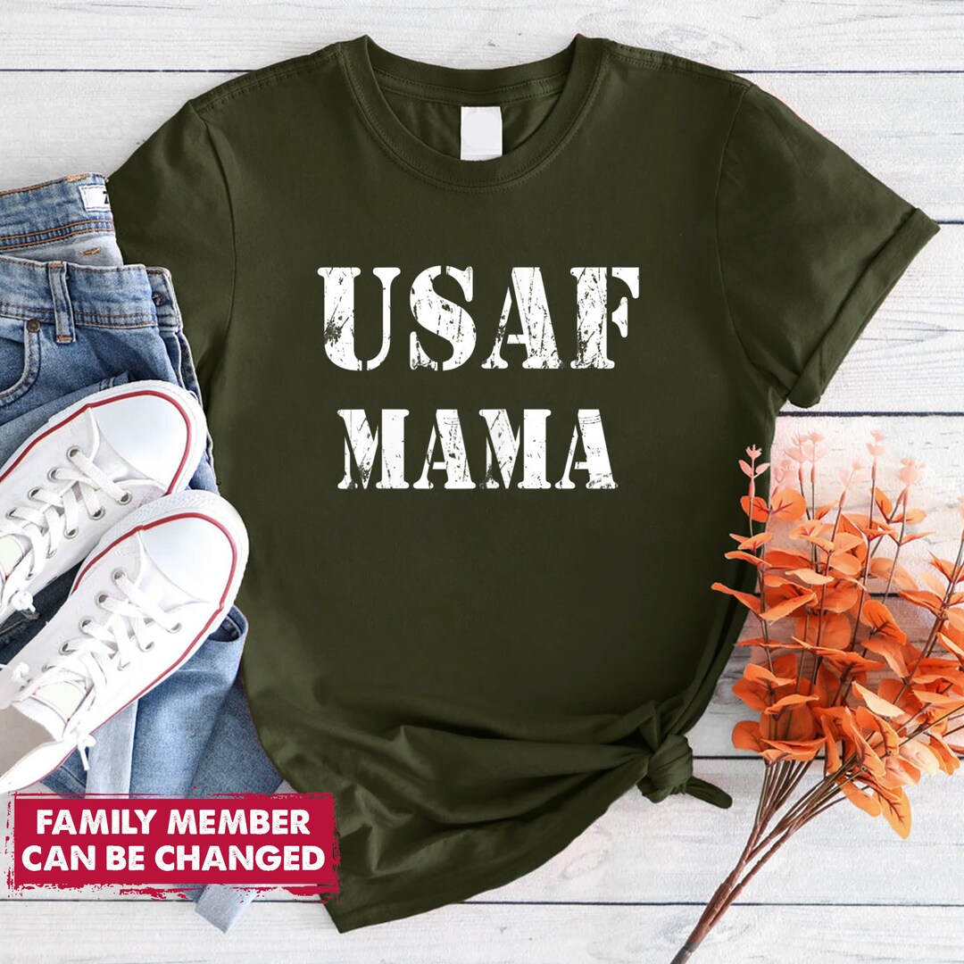 Proud USAF Mama, Proud Air Force Mom Shirt, Womens U.S. Air Force Mom T ...