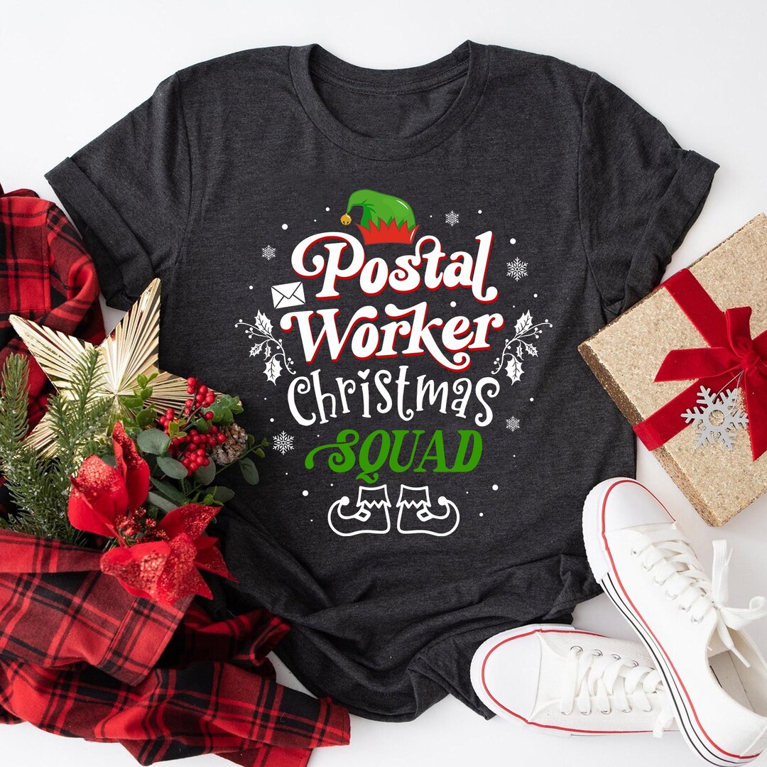 Postal Worker Christmas Squad Shirt, Postal Carrier Gift, Christmas ...