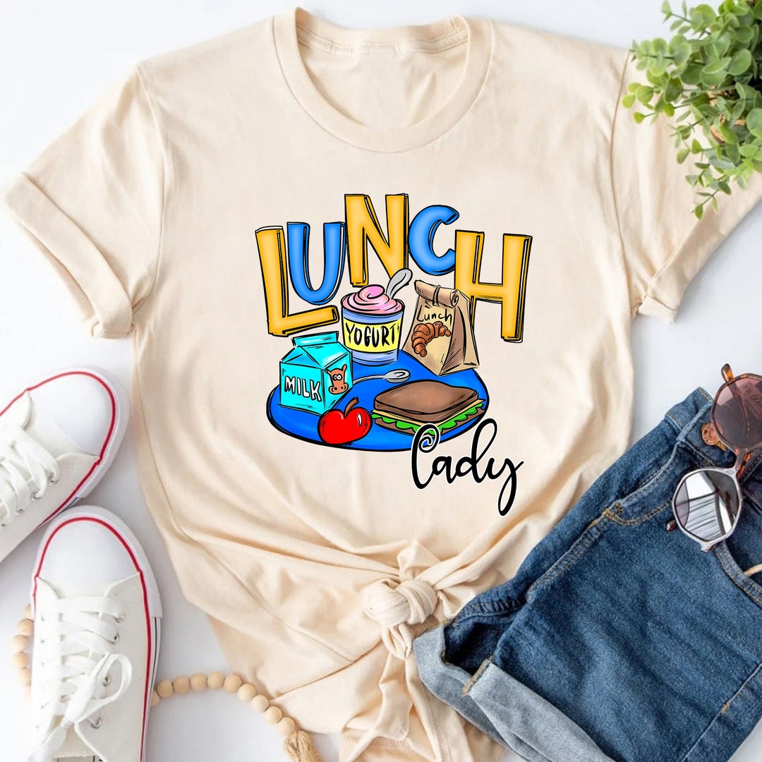 Lunch Lady Food Service School Cafeteria T-shirt, Lunch Lady Shirts ...