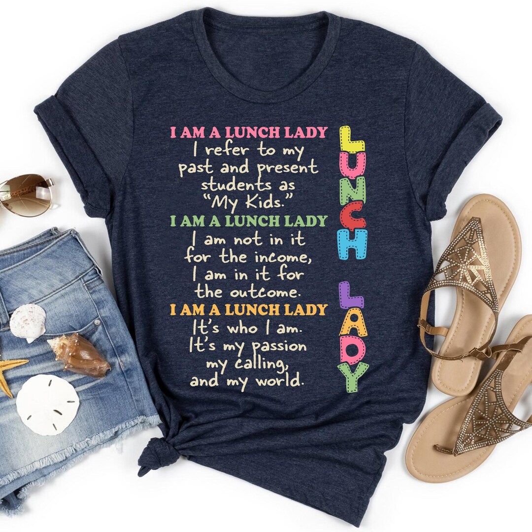 Lunch Lady Proud T-shirt, Lunch Lady Gift for Cafeteria Worker ...