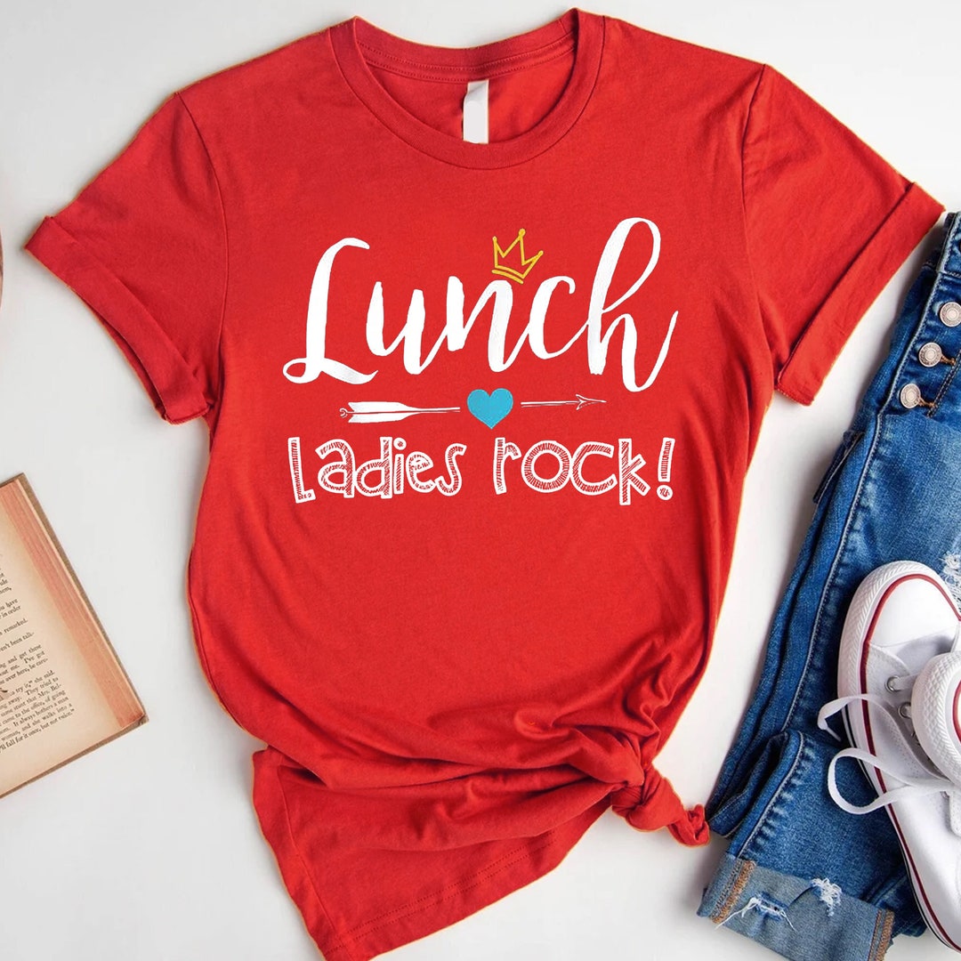 Lunch Ladies Rock Funny Lunch Lady Squad Shirt, Cafeteria Worker Gift, Lunch Lady Shirt ...