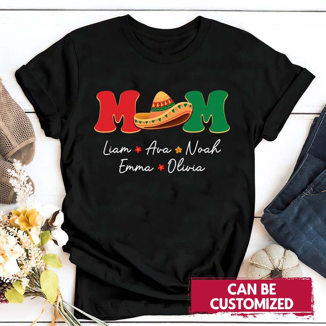 Cinco De Mayo Shirt for Mom Grandma, Mama Shirt, Custom Mom Gift ...