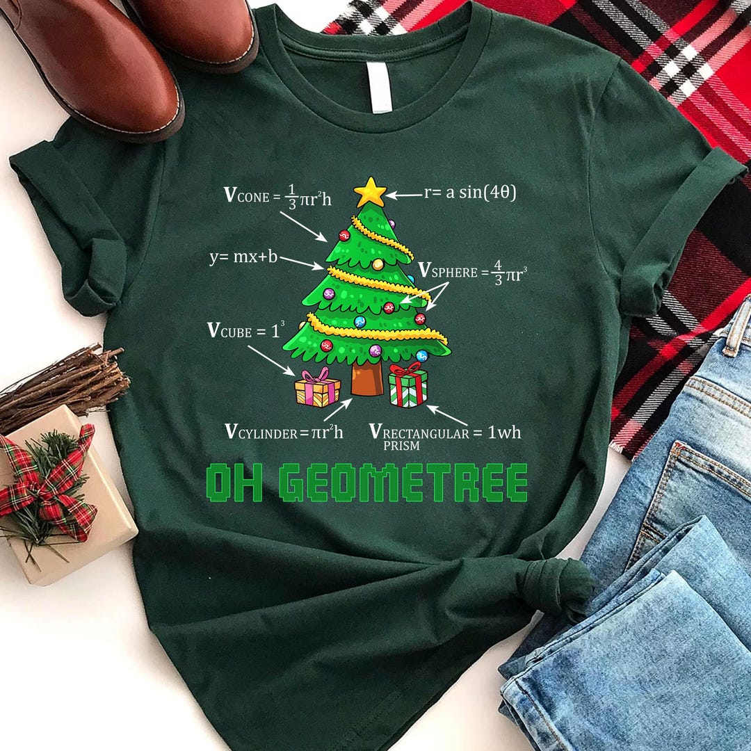 Funny Math Geometry Shirt, Geometree Teacher Shirt, Math Teacher T ...