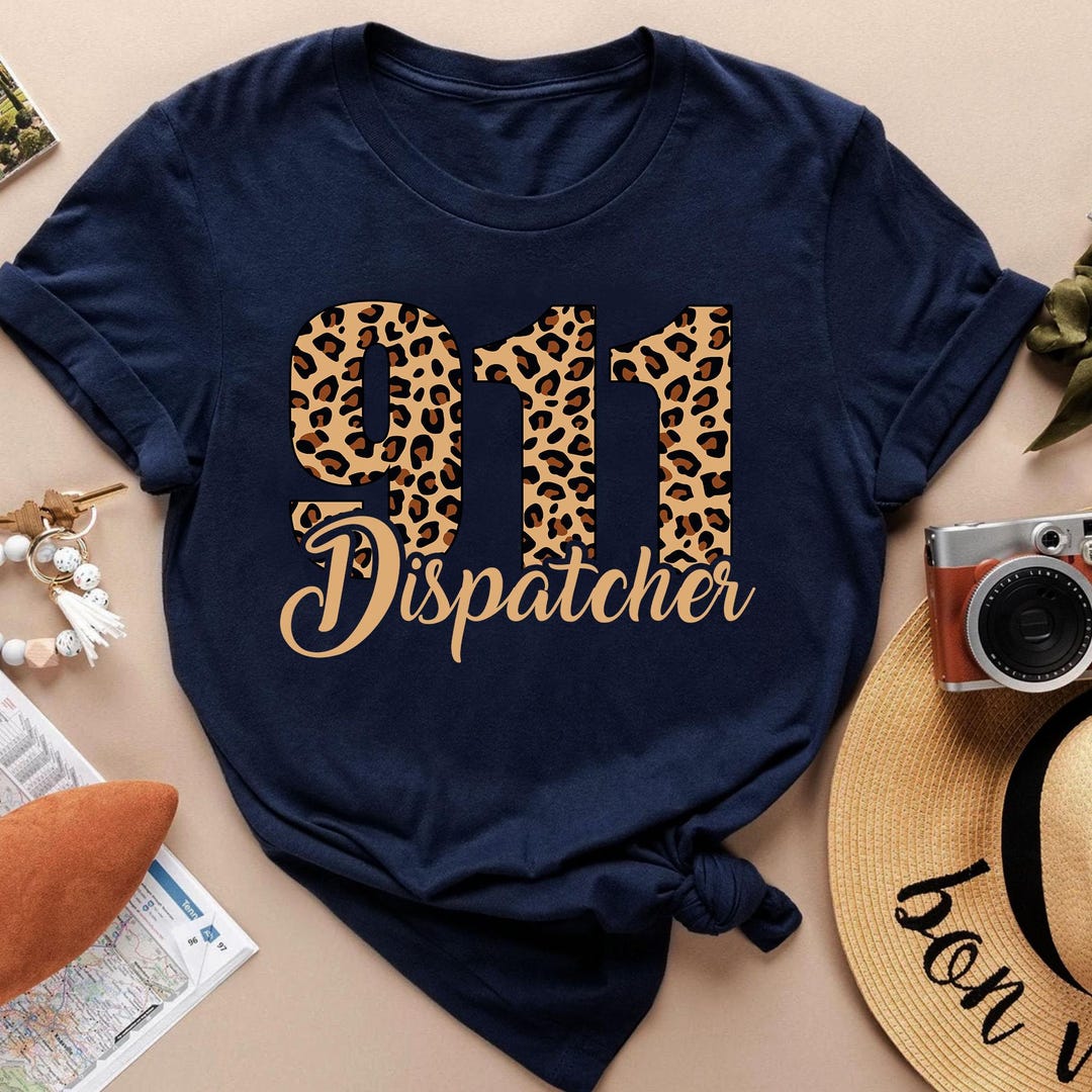 Cheetah 911 Dispatcher Shirt, Emergency Dispatcher T-shirt, 911 ...