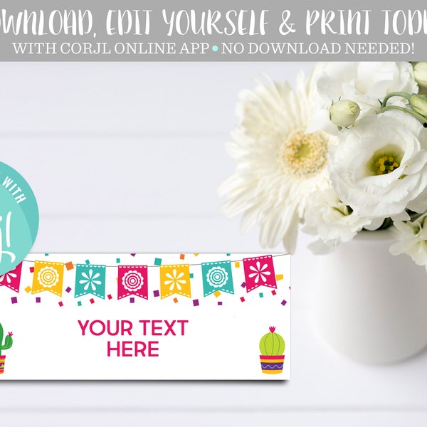 Fiesta Food Labels - Etsy