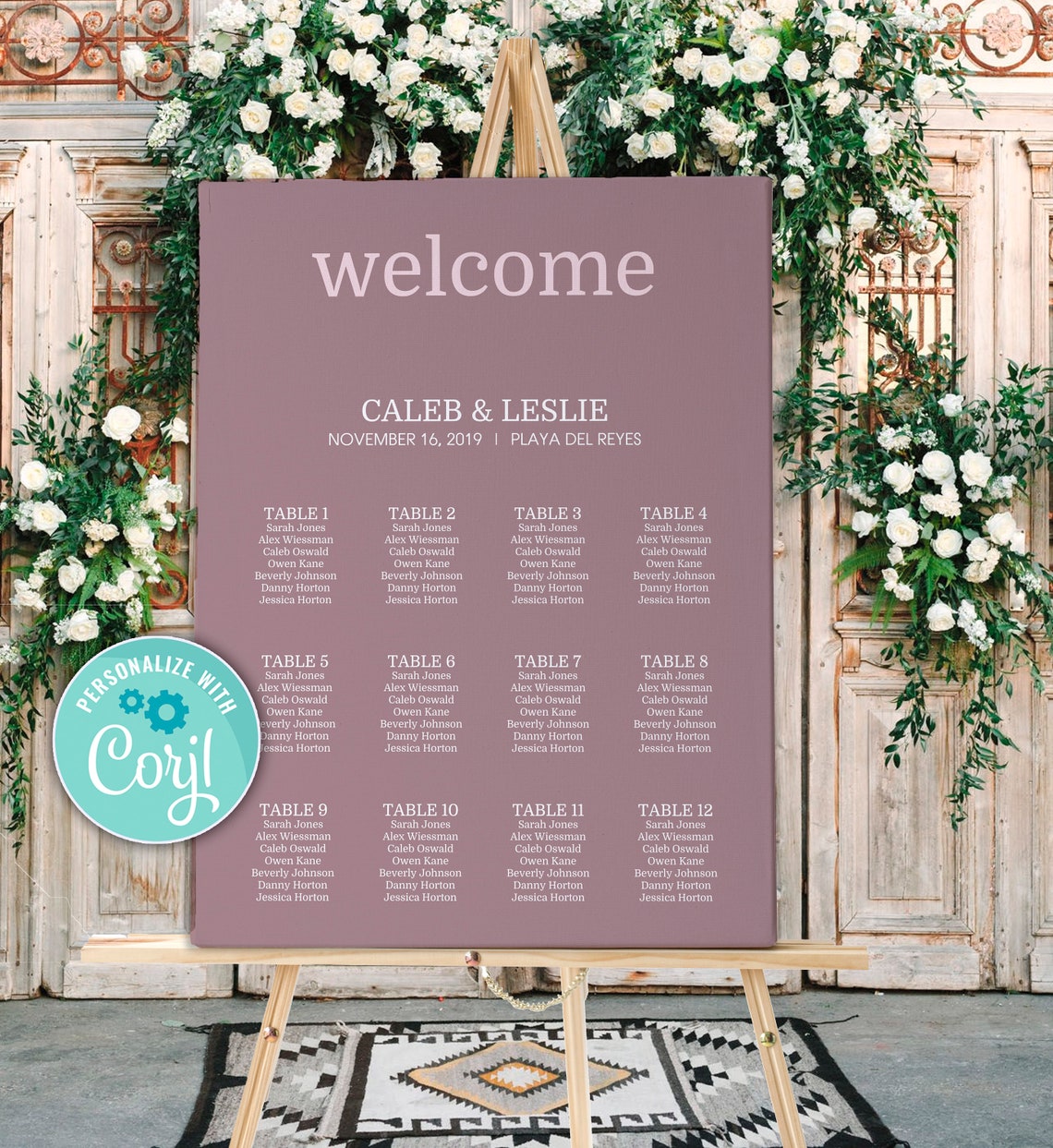 Editable Seating Chart Template Wedding Seating Chart - Etsy