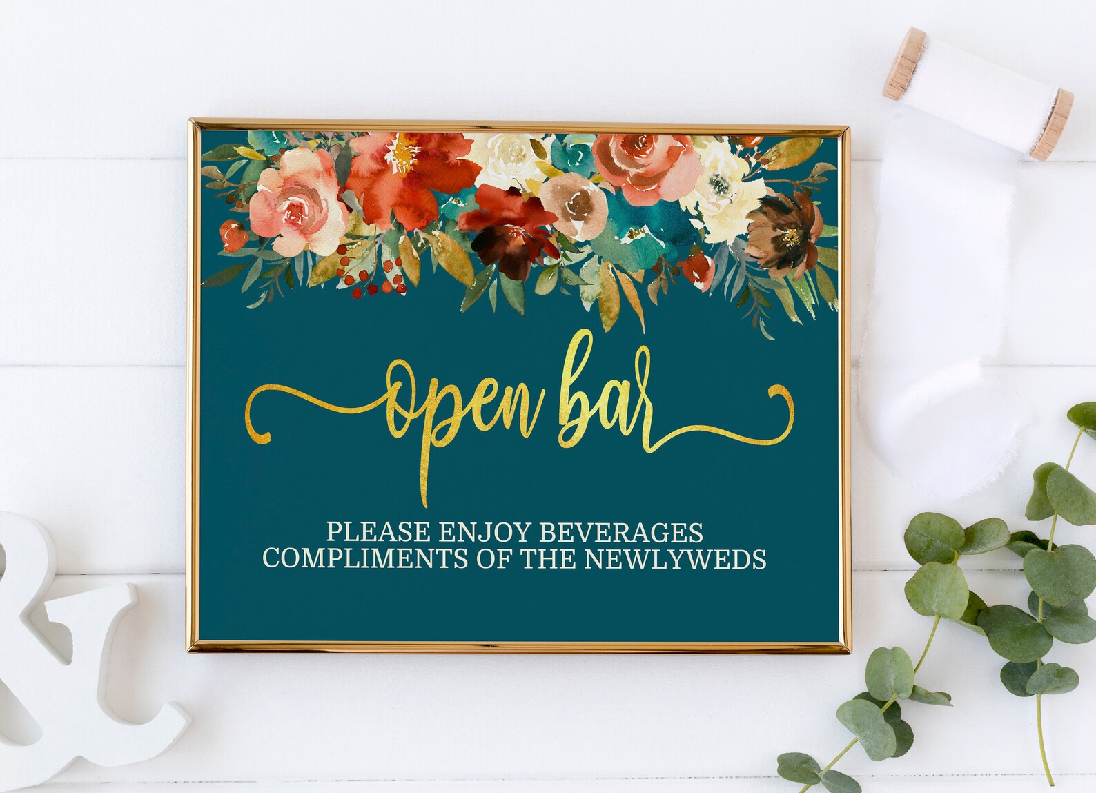 Open Bar Sign Open Bar Sign for Wedding Open Bar Sign - Etsy