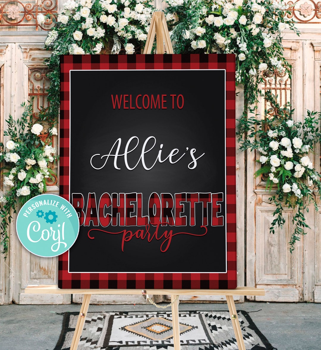 Flannel Fling Welcome Sign, Flannel Fling Bachelorette Party, Flannel ...