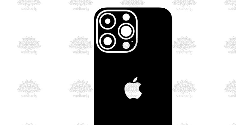 IPhone 14 Pro - SVG Vector, CDR, DXF and Plt Cut Files - Phone Skin ...