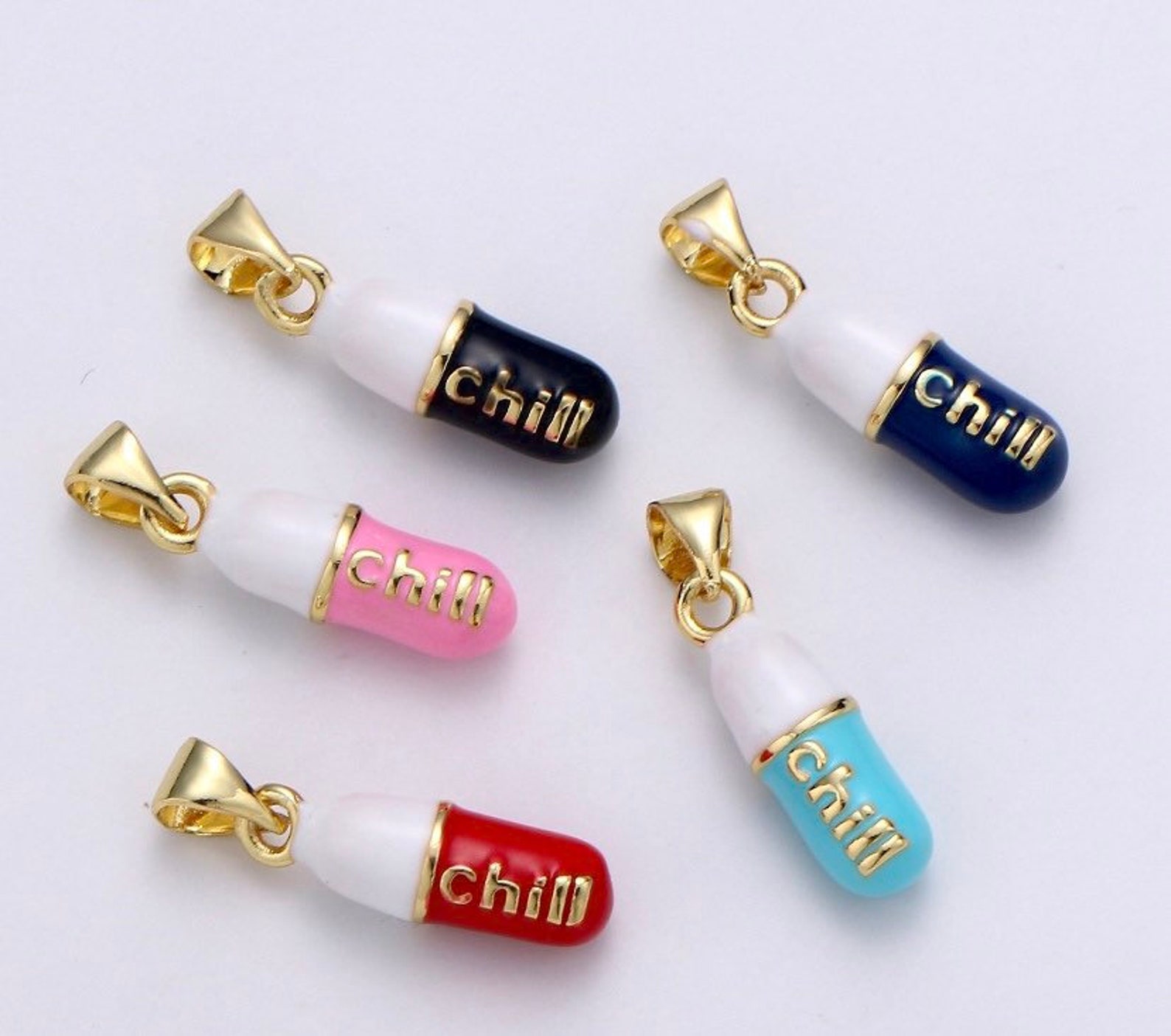 Chill Pill Earrings - Etsy