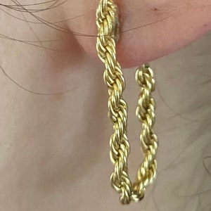 Grandmas Rope Chain Earrings - Etsy