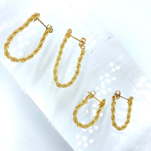 Grandmas Rope Chain Earrings - Etsy