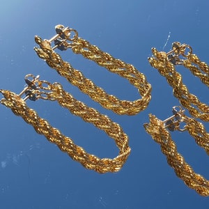 Grandmas Rope Chain Earrings - Etsy