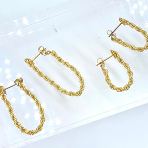 Grandmas Rope Chain Earrings - Etsy