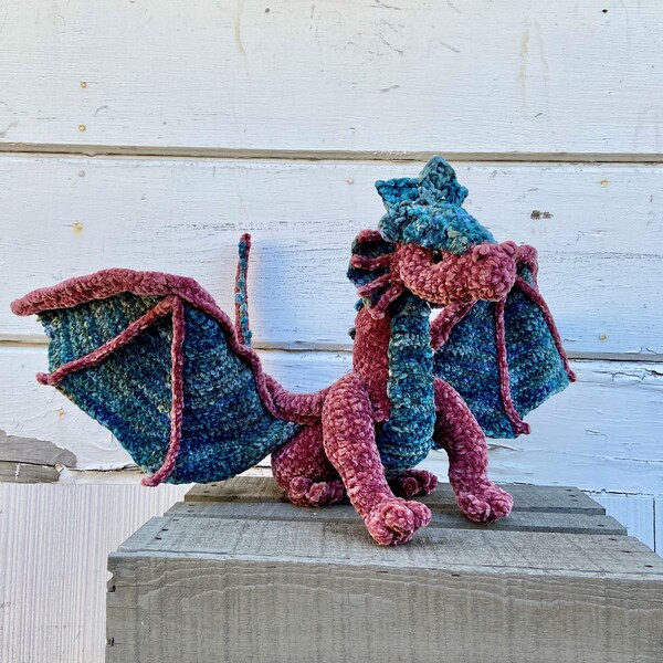 Large Dragon Plush (You'll Love) - Etsy