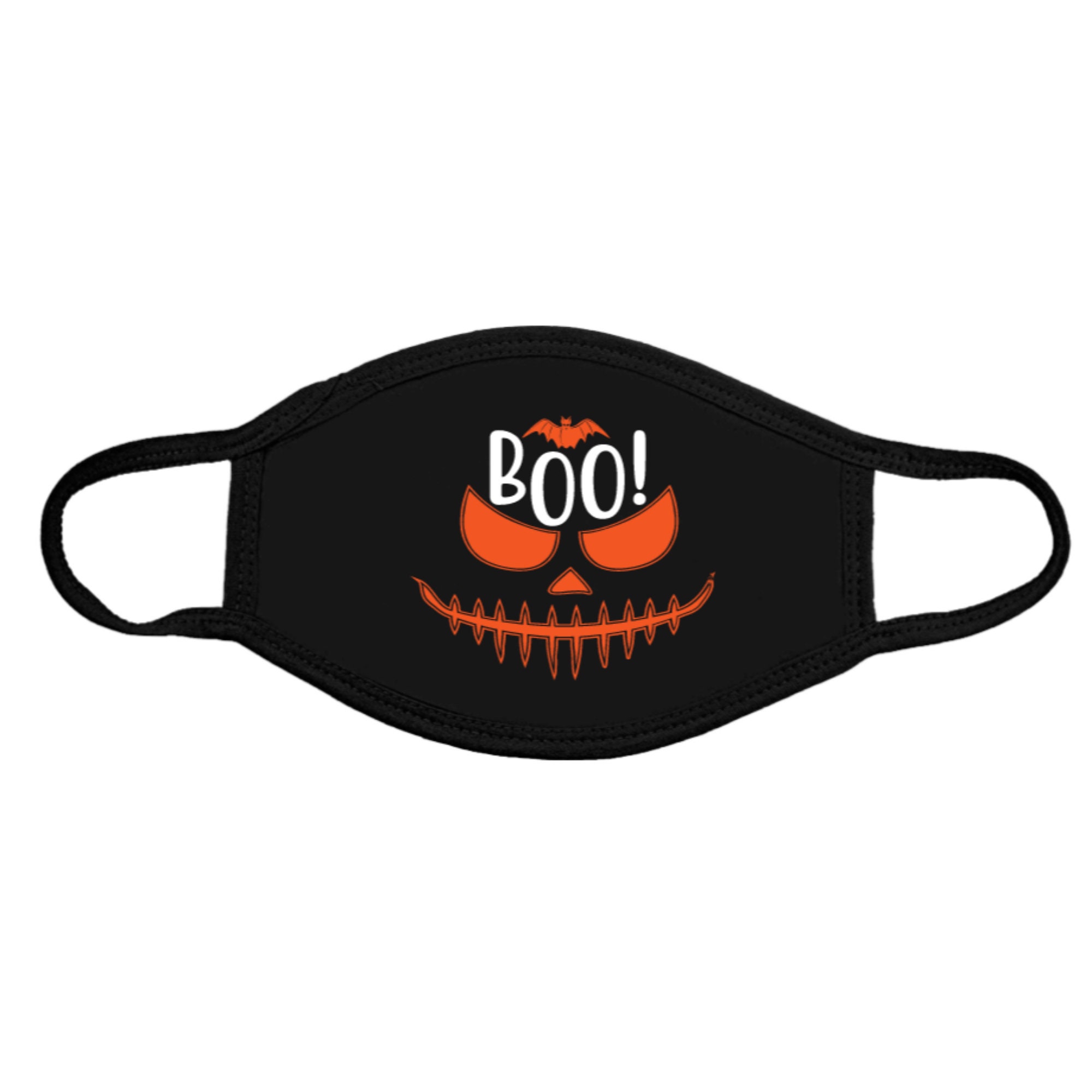 Boo Face Mask-halloween Face Mask-trick or Treats Face - Etsy
