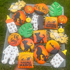 Lion King/simba Inspire Sugar Cookies - Etsy