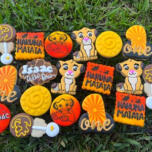 Lion King/simba Inspire Sugar Cookies - Etsy
