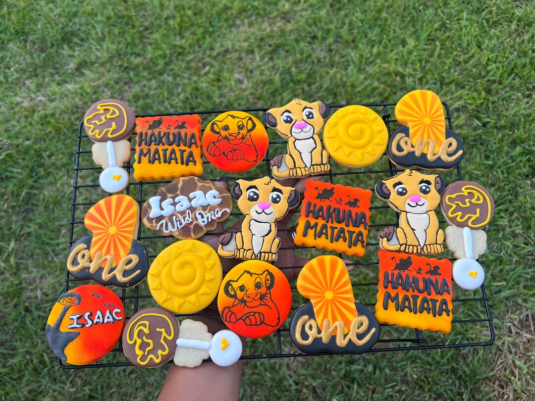 Lion King/simba Inspire Sugar Cookies - Etsy