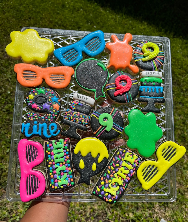 Glow in the Dark/ Neon Sugar Cookies - Etsy