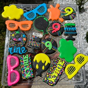 Glow in the Dark/ Neon Sugar Cookies - Etsy