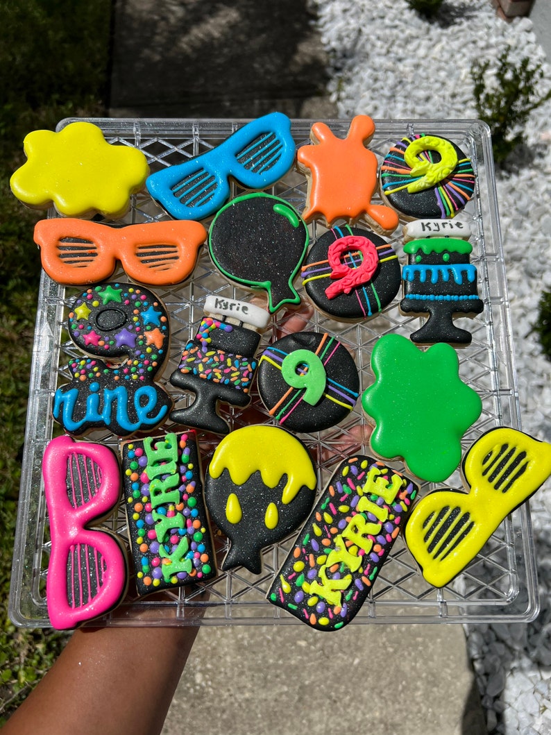 Glow in the Dark/ Neon Sugar Cookies - Etsy
