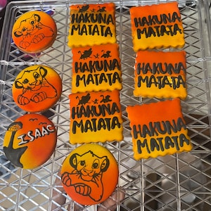 Lion King/simba Inspire Sugar Cookies - Etsy