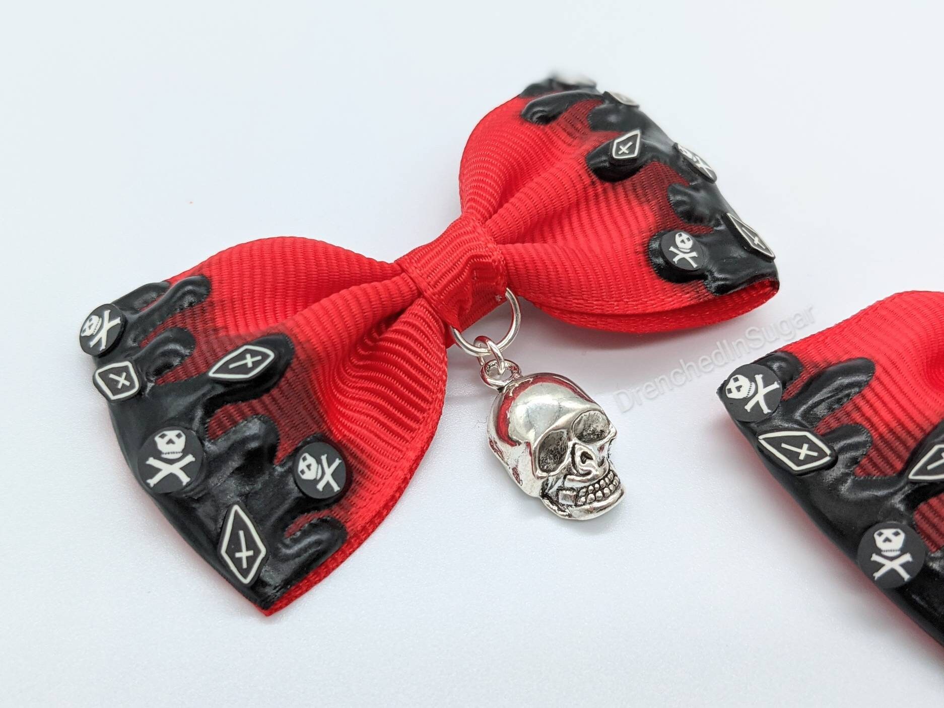 Kawaii Goth Bows Red Dead Demons Sprinkle Candy Drip Hair - Etsy