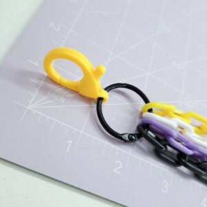 Colorful Layered Clip-on Chain, Cute Wallet Chain, Rainbow Pride Color ...