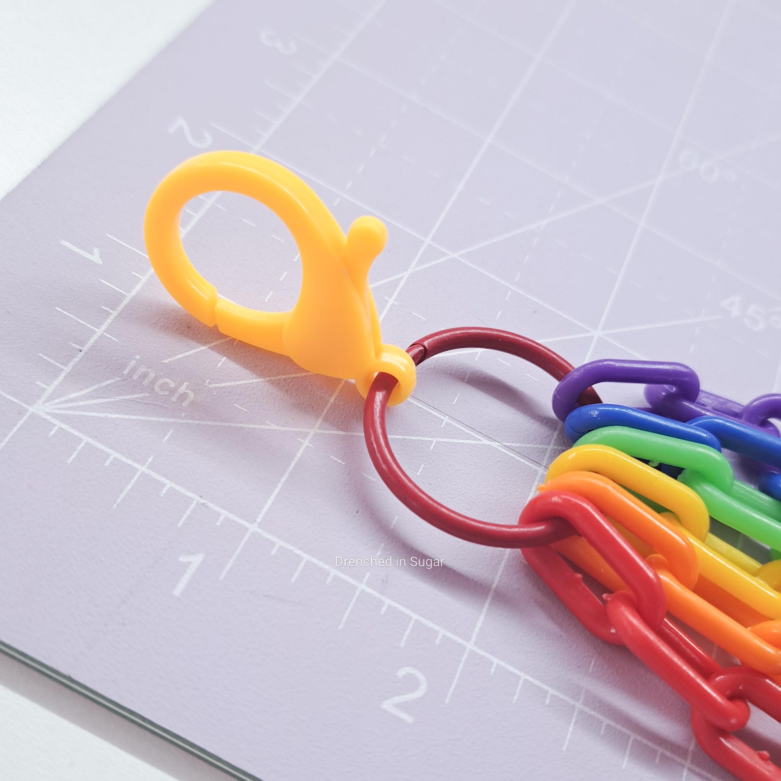 Colorful Layered Clip-on Chain, Cute Wallet Chain, Rainbow Pride Color ...