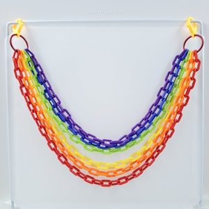 Colorful Layered Clip-on Chain Cute Wallet Chain Rainbow - Etsy