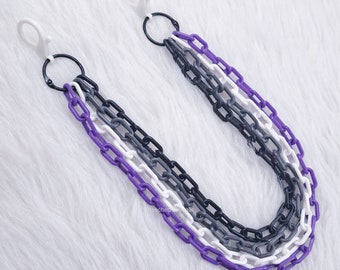 Colorful Layered Clip-on Chain, Cute Wallet Chain, Rainbow Pride Color ...