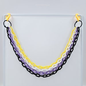 Colorful Layered Clip-on Chain, Cute Wallet Chain, Rainbow Pride Color ...