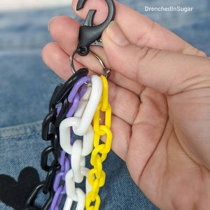 Colorful Layered Pants Chain Cute Wallet Chain Rainbow Pride - Etsy
