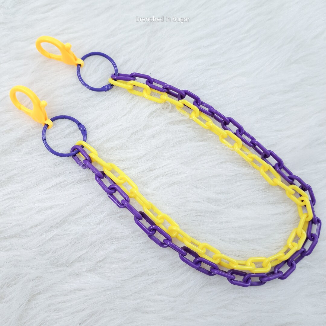 Colorful Layered Clip-on Chain, Cute Wallet Chain, Rainbow Pride Color ...